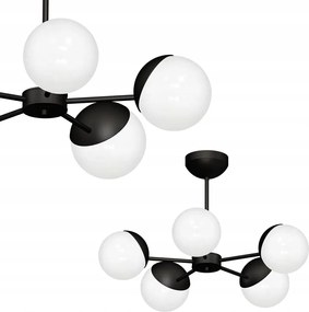 Moderní závěsná lampa Sfera Black MLP8866 Milagro