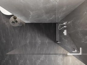 Mexen Lunar L sprchová stěna Walk-in pravá 120 x 200 cm, transparentní 8 mm, bílá - 830L-120-000-20-00-P