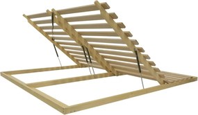 Nepolohovatelný/výklopný laťkový rošt 140x200 cm Masiv Partner Lux – Materasso