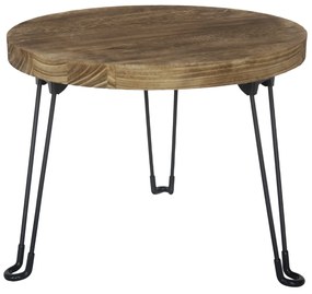 Odkládací stolek Pavlovnie světlé dřevo, pr. 45 cm