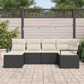 Set pohovek 6 ks Černá polyratan 3346447