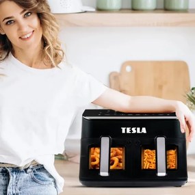TESLA Electronics AirCook - Multif. duální dig. horkovzd. fritéza 9 l 2400W/230V