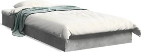 vidaXL Rám postele 90 x 200 cm kompozitní dřevo [842069] Barva: Betonová šedá
