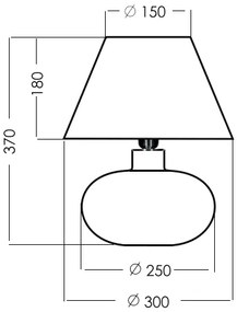 Stolní lampa BERGEN  L007071110