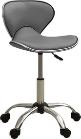 vidaXL Kancelářská židle umělá kůže [3088626] Barva: Šedá
