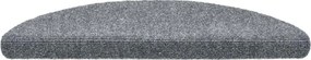Schodové rohože samolepicí 20 ks 56 x 17 x 3 cm světle šedé půlkulaté 3365670
