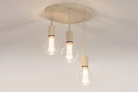 Stropní béžové svítidlo do kuchyně Flexform Bulb Accapulco Sand