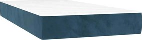 Box spring postel s matrací tmavě modrá 80 x 200 cm samet 3129241