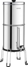 Gravitační vodní filtr z nerezu 8,5 l se 2 filtry – k8626 A