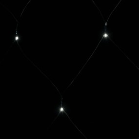 Vánoční světelná síť bílá 3 x 2 m 204 LED vnitřní i venkovní 328772