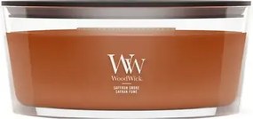 WoodWick Saffron Smoke svíčka loď