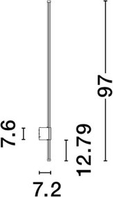 Nástěnné LED svítidlo NOVA LUCE RIDGE 19W 3000K IP65 9923408