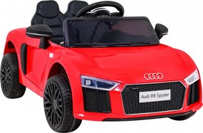 Ramiz Elektrické autíčko Audi R8 pro děti červené + dálkové ovládání + EVA + plynulý start + MP3 LED