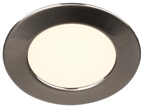 LA 112165 VÝPRODEJ Downlight DL 126 LED, kulaté, kartáčovaný kov, 2700K - BIG WHITE (SLV)