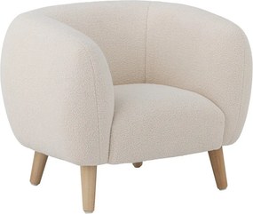 Bílé dětské křesílko z textilie bouclé Cade – Bloomingville Mini