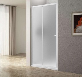 Aqualine Ugga - Sprchové dveře 185x100 cm, sklo Brick/bílá AWS100