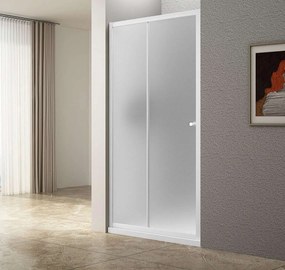 Aqualine Ugga - Sprchové dveře 185x100 cm, sklo Brick/bílá AWS100