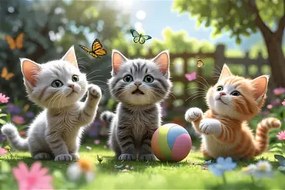 TREFL Puzzle Tři koťátka / 60 dílků / 33 x 22 cm