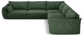 Tmavě zelená rohová pohovka (variabilní) Vanda – Mazzini Sofas