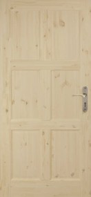 ORKAN Interiérové dveře 90 L, 950 × 1985 mm, masivní dřevo, levé, borovice, plné