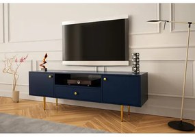 TV skříňka se zásuvkou tmavě modrá ROSE