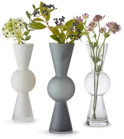 Skleněná váza BonBon White 23 cm Design House Stockholm