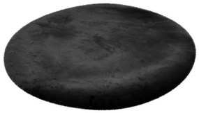 Lalee Kusový koberec Heaven 800 Black Rozměr koberce: 200 cm KRUH