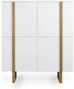 TENZO Komoda BIRKA bílá 135x118cm 9002814454