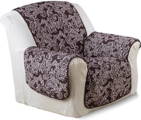 Přehozy s područkami čokoládové křeslo - sedák 57 cm