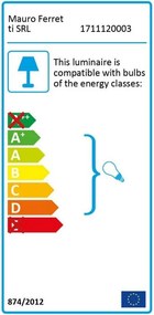 Bílá/ve zlaté barvě stolní lampa se skleněným stínidlem (výška 74 cm) Glamy – Mauro Ferretti