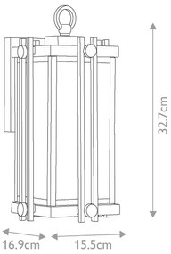 Quoizel QZ-GOLDENROD2-S - Venkovní svítidlo GOLDENROD 1xE27/100W/230V IP44