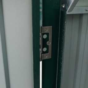 Ocelový box na dva odpadkové koše, zelená, RUBIS