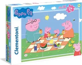 Clementoni PUZZLE Prasátko Peppa MAXI / 24 dílků / od 3 let