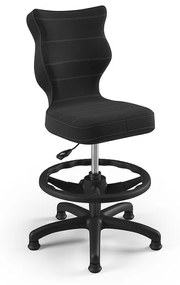 Entelo Dětská výškově nastavitelná židle k psacímu stolu ČERNÁ Zvolte rozměr: dítě 119 - 142 cm (výška stolu 68 - 81 cm)
