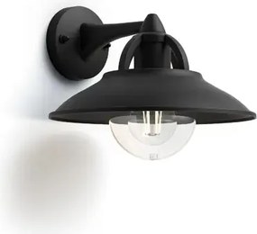 Philips Cormorant 1x42W černá / Venkovní nástěnné svítidlo / E27 / IP4