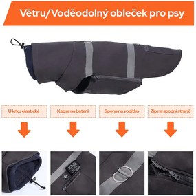 Bezdoteku Vyhřívaný obleček pro psy Savior šedý vel. M