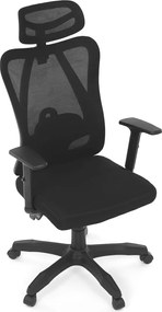 Ergonomická kancelářská židle ORVIN - černá síťovina