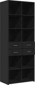 Skříň highboard černá 70 x 42,5 x 185 cm kompozitní dřevo 3281463