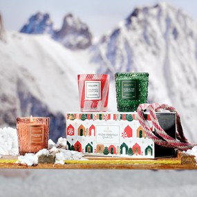 Voluspa dárková sada vánočních svíček Holiday Essentials Trio, 3x184 g
