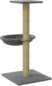 Škrabadlo pro kočky se sisalovým sloupkem světle šedé 74 cm 171589