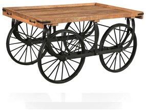 Massive home | Odkládací retro vozík Wood Cart VÝPRODEJ