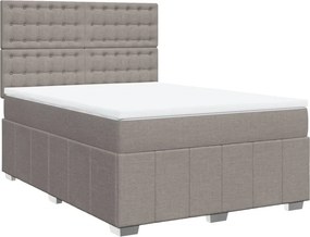 Box spring postel s matrací taupe 160x200 cm textil 3291737