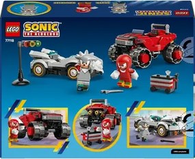 LEGO® Sonic the Hedgehog™ 77118 Silver a jeho auto vs. Knuckles a jeho