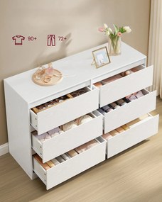 Komoda Vasagle Kailyn 119,4 cm bílá