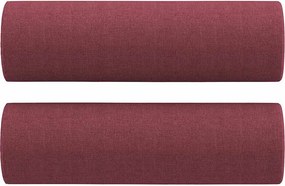 2dílná sedací souprava s polštáři vínová textil 3201824