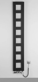 Sapho, BLOCK topné těleso 280x1750 mm, černá matná, IR182
