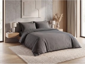 Bavlněné povlečení DENYX BLEND šedé hotelová kapsa Rozměr povlečení: 70 x 90 cm | 140 x 200 cm