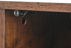 Televizní stolek v tmavém dřevě VILSECK Beliani
