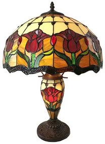 Stolní lampa Tiffany TULIPS Clayre &amp; Eef 5LL-6071