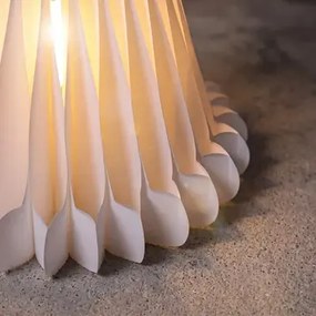 Solight LED anděl bílá / Papírová dekorace / 2x LED / Časovač / 37 cm